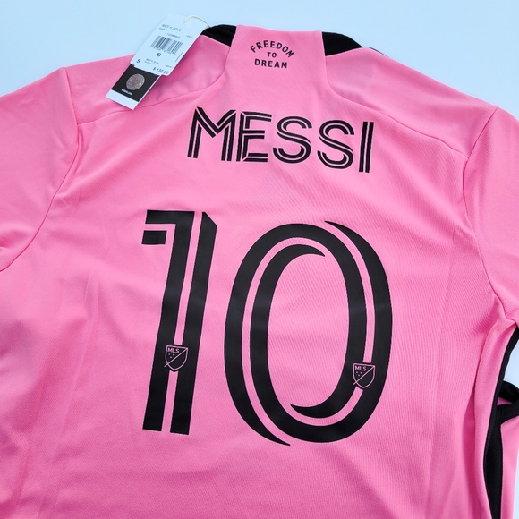 adidas | Shirts | Messi Mens Inter Miami Pink Home Jersey Shirt | Poshmark